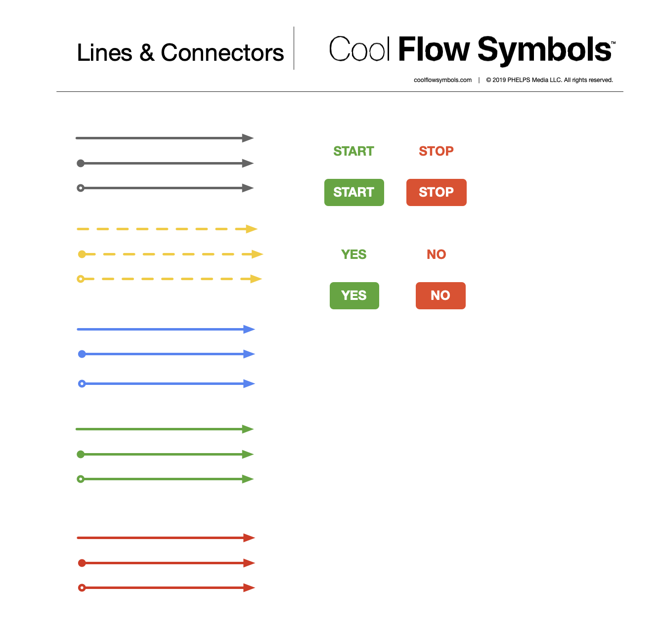 Cool Flow, Funnel & Map Symbols - Cool Flow Symbols